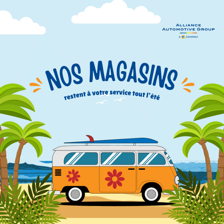 Nos magasins restent ouverts tout l'été - Alliance Automotive Group France